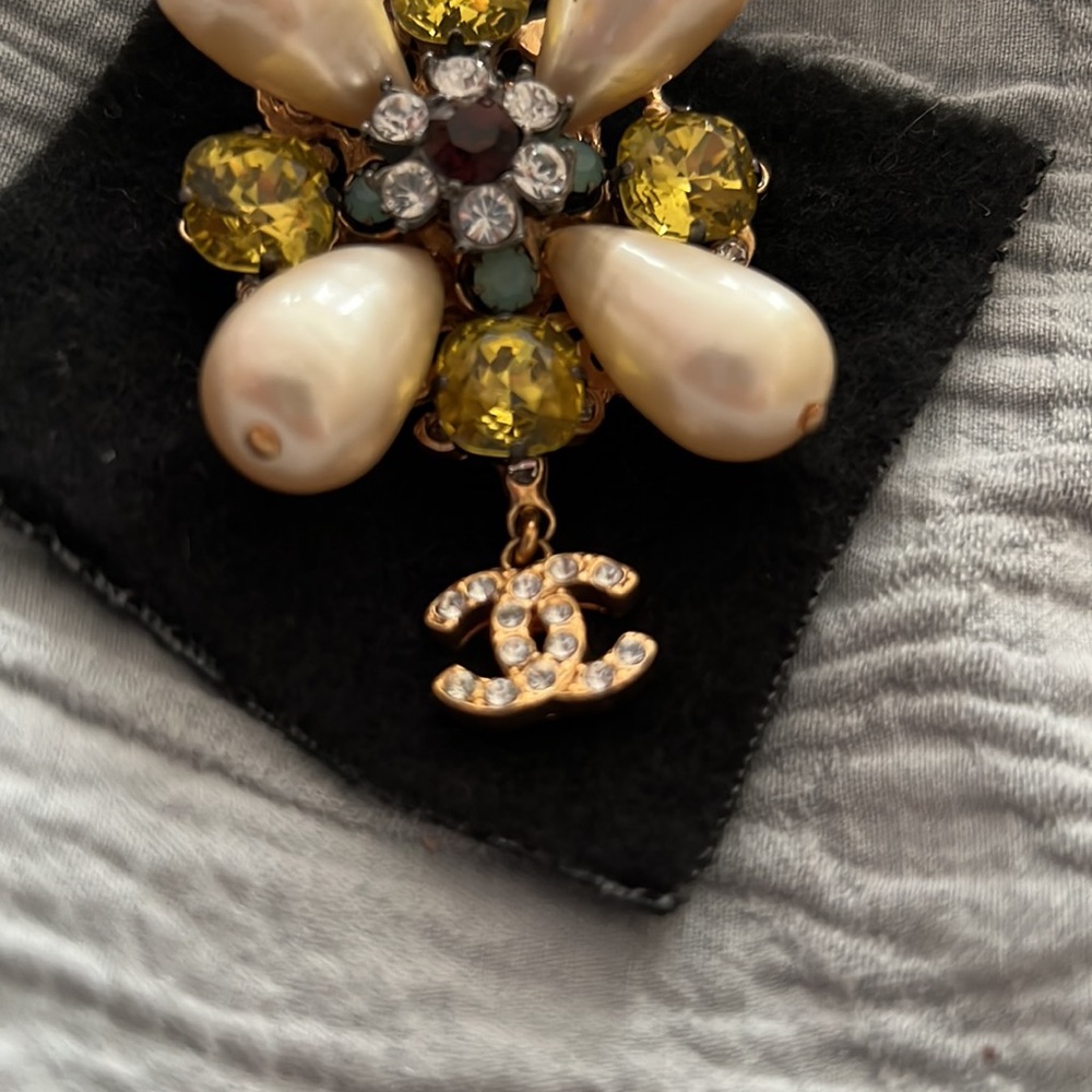 Authentic Chanel Brooch - Gem